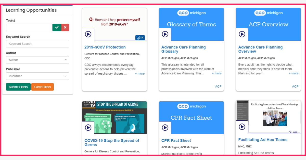 Access Resources in the ACEMAPP Library | ACEMAPP